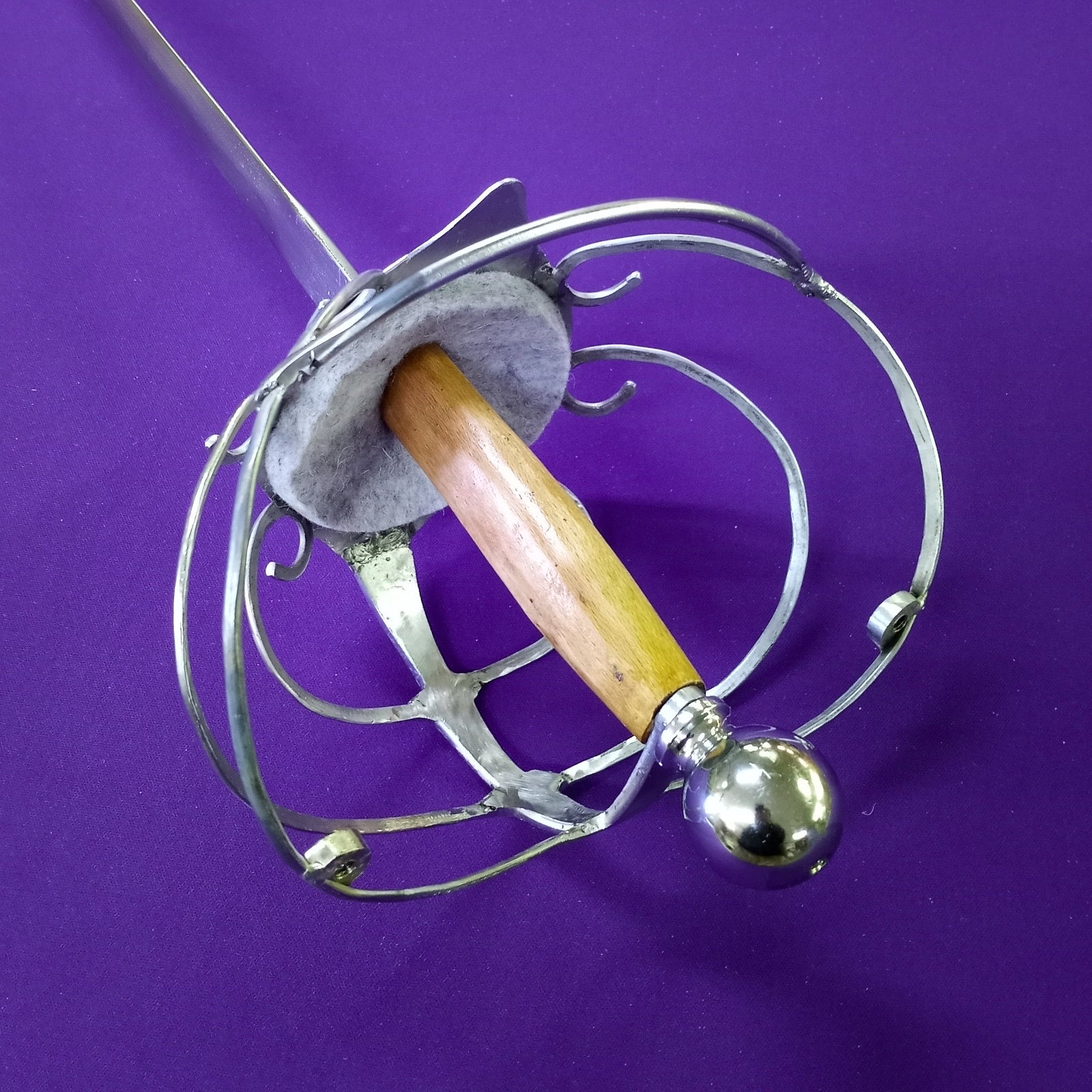 Mensur Fect Saber Style Rapier With Basket Guard | Zen Warrior Armory